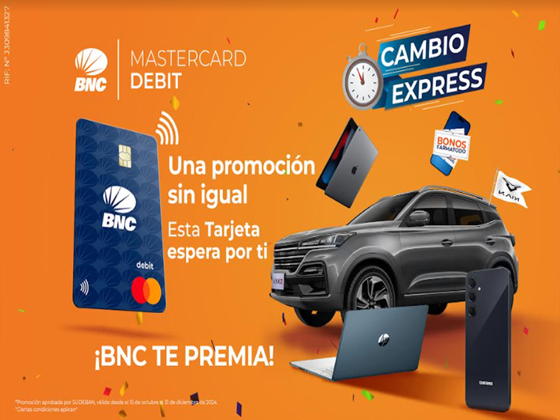 BNC trae una promoción sin igual con su Tarjeta Mastercard Debit