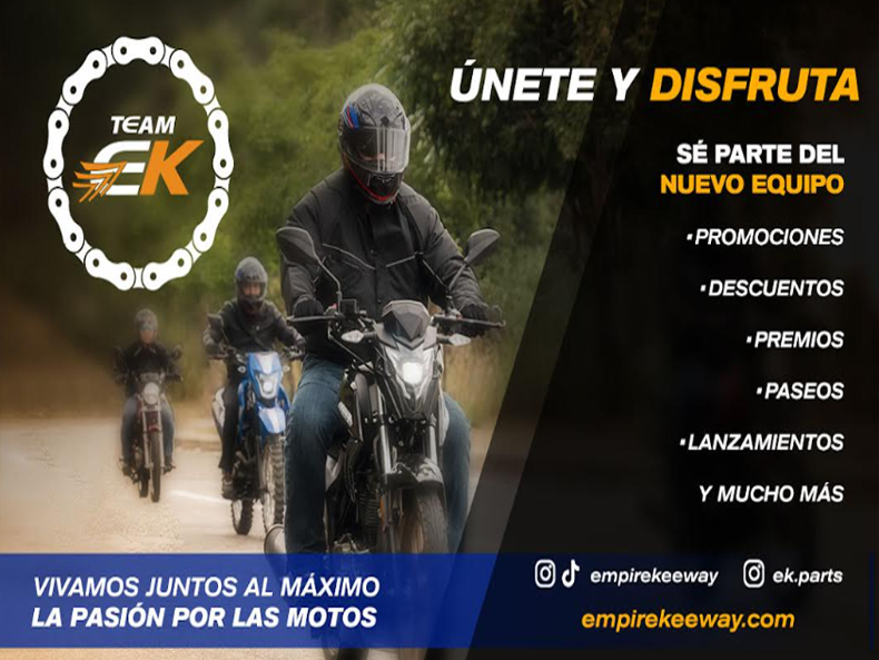 Empire Keeway lanza el Team EK para unir a los fanáticos de las motos ...