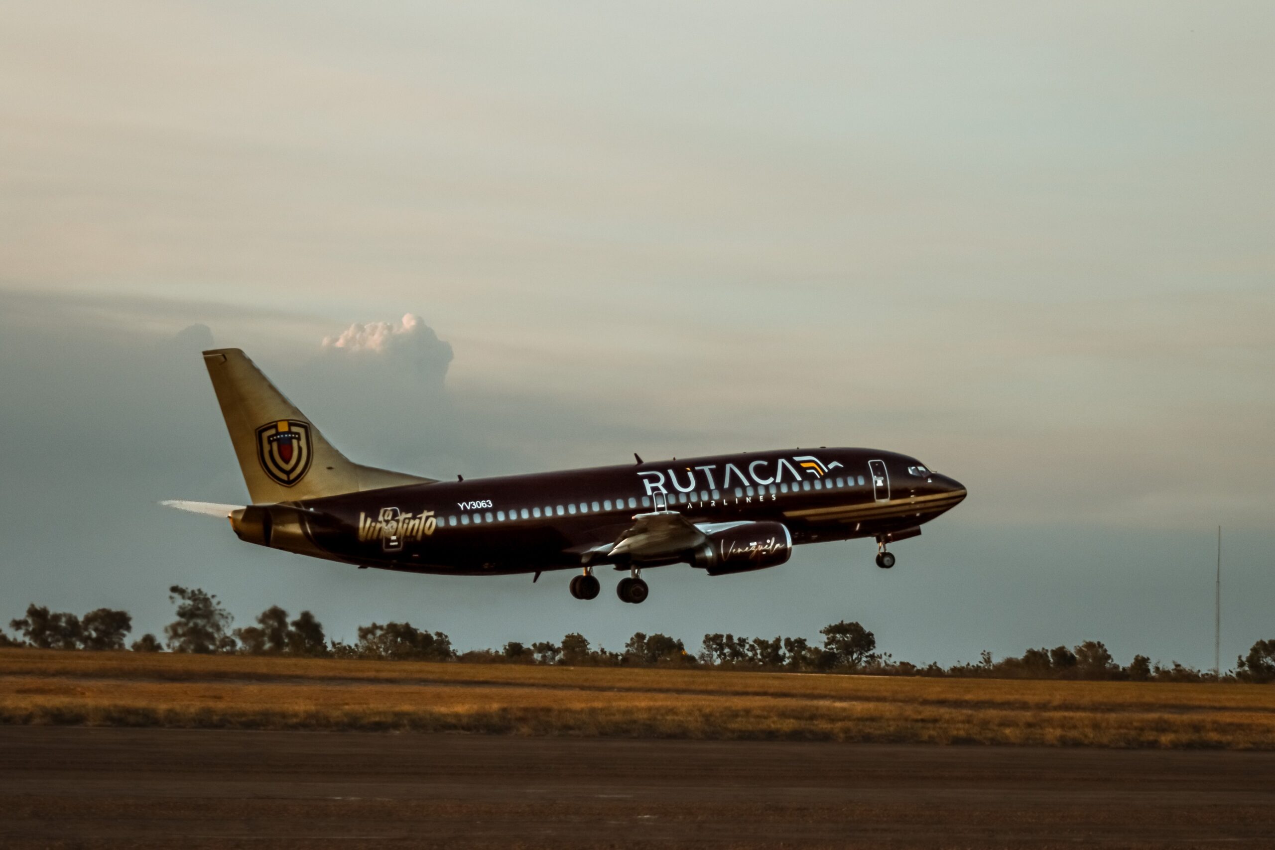Rutaca hace historia por todo lo alto con el avión oficial de la Vinotinto